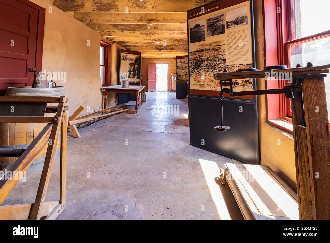 Las Vegas, JUN 4, 2021 - Interior view of the Old Las Vegas Mormon Fort ...