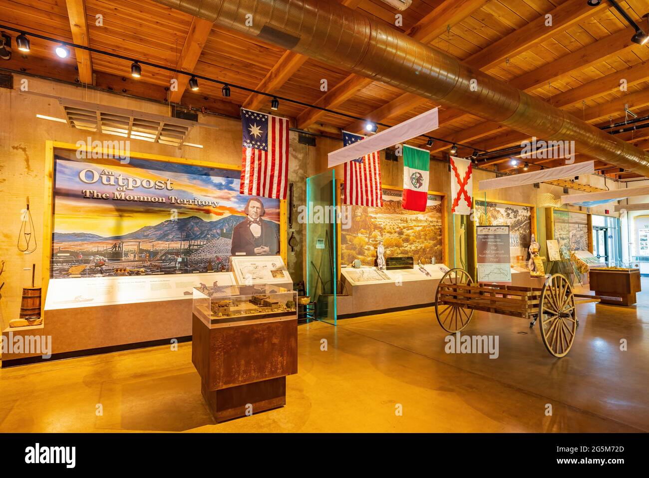 Las Vegas, JUN 4, 2021 - Interior view of the Old Las Vegas Mormon Fort ...