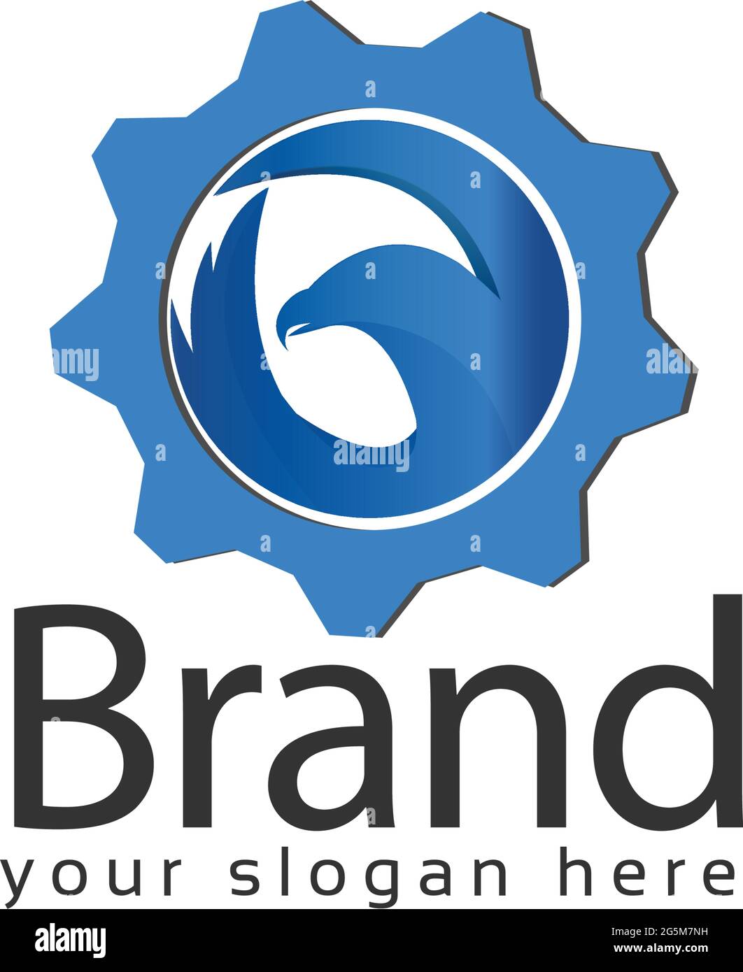 Eagle tech logo stock, Vector illustration on white background Stock ...