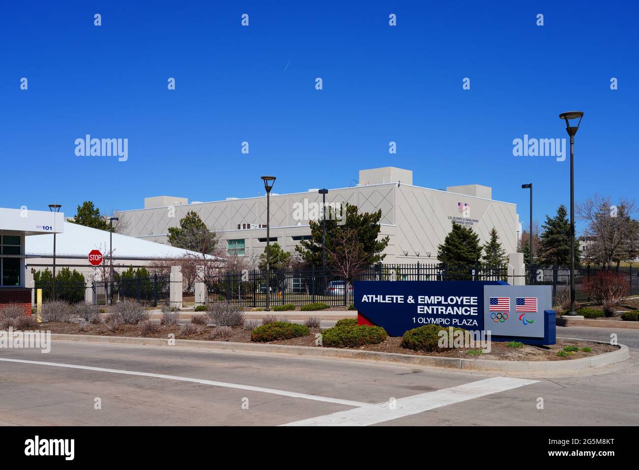 COLORADO SPRINGS, CO- 10 APR 2021- View of the US Olympic and ...