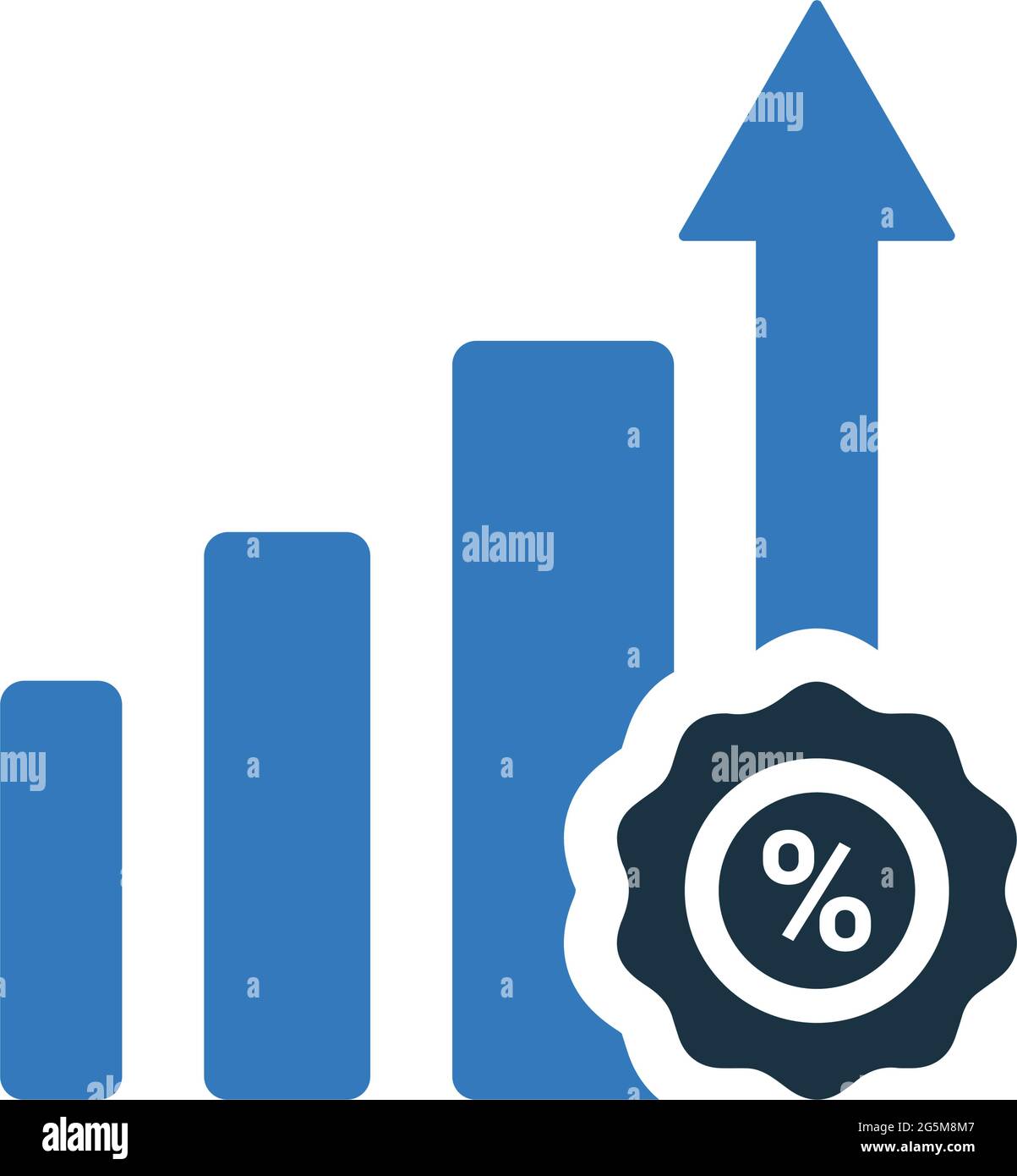 High, interest, rate icon is isolated on white background. Use for ...