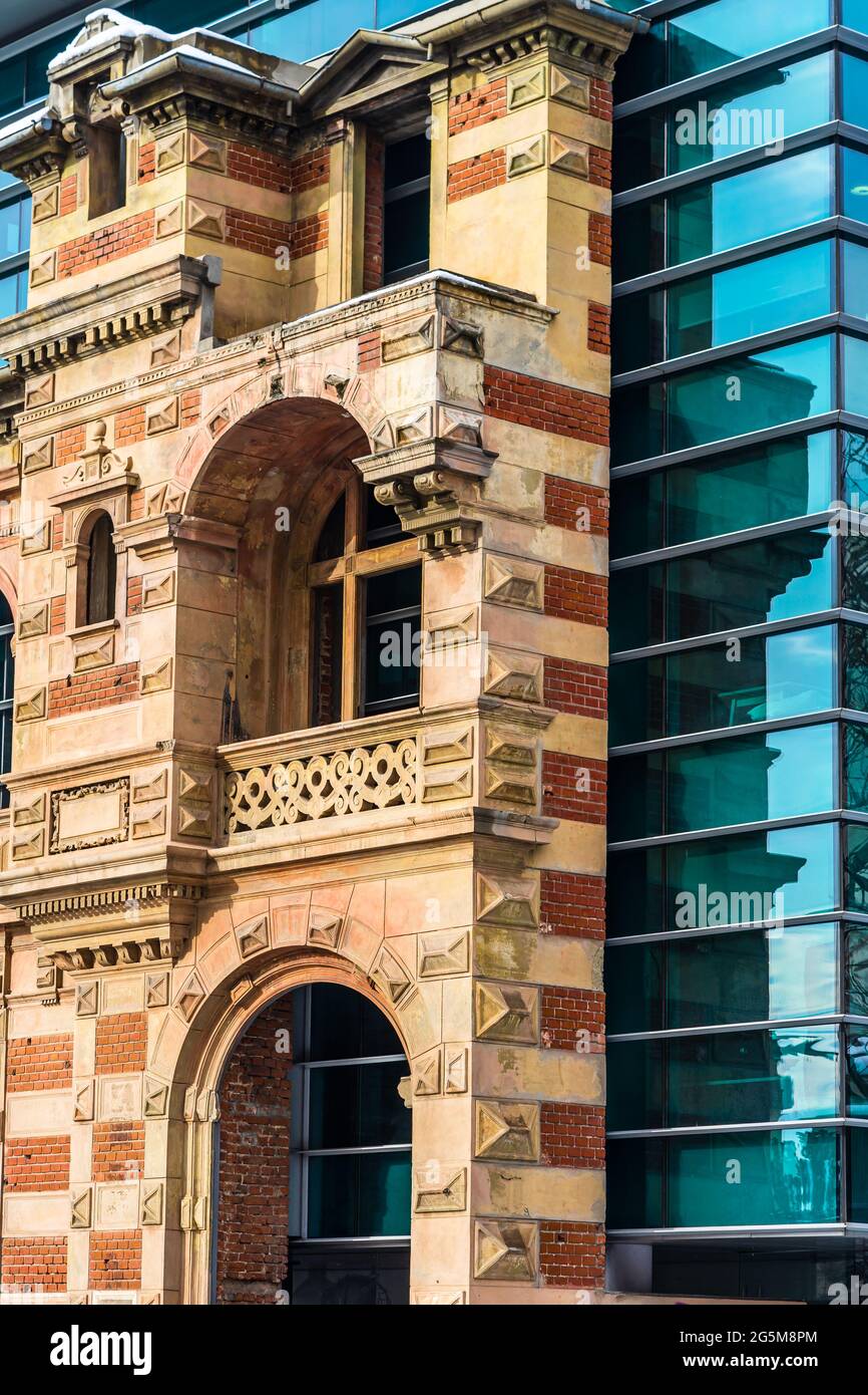 Detail view of the modern building of the Union of Romanian Architects ...