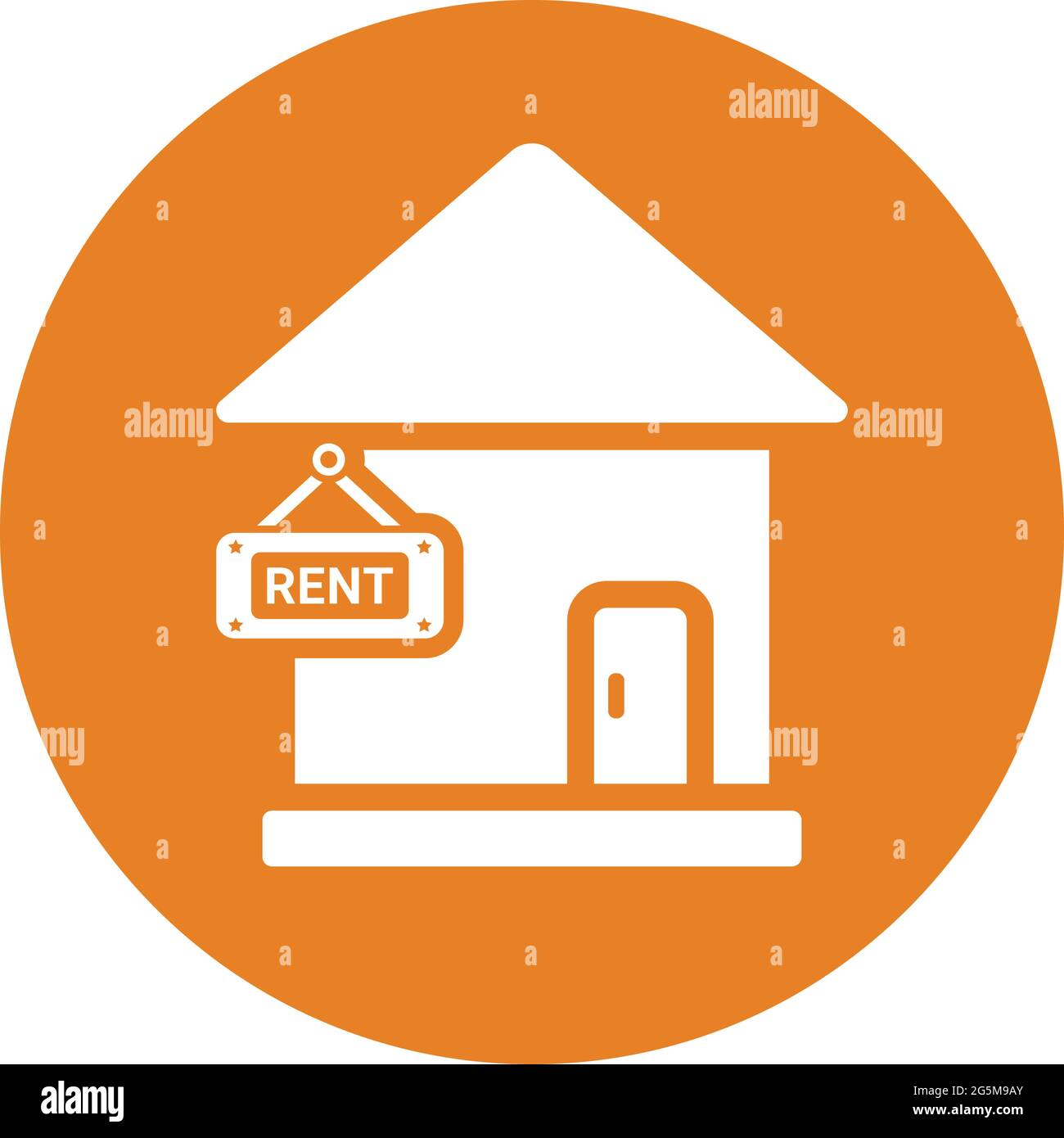 House, rent icon - Simple editable vector EPS file Stock Vector Image ...
