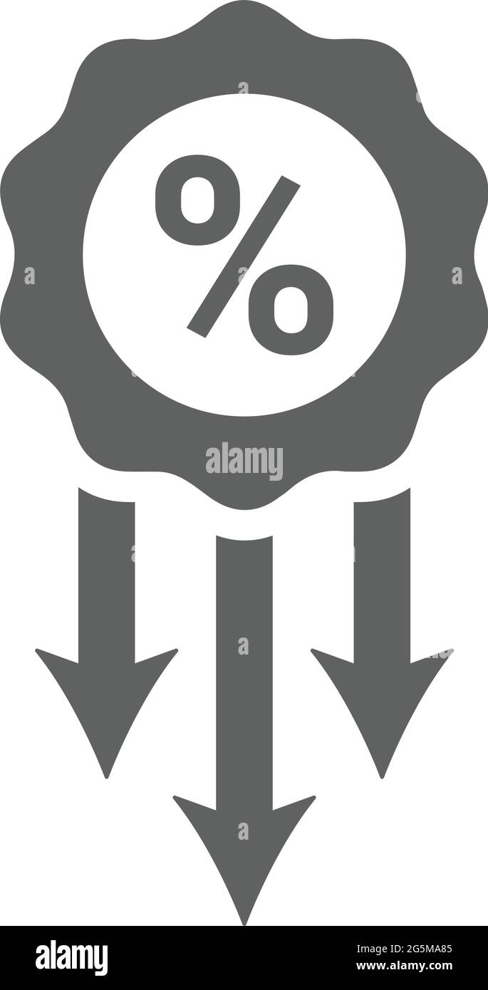 Interest, rate, down icon - Perfect use for designing and developing ...