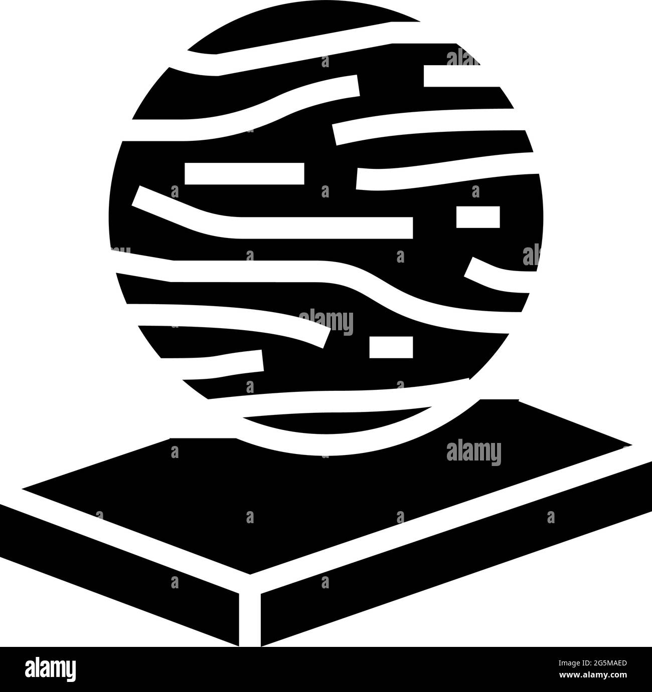 basalt mineral wool glyph icon vector illustration Stock Vector Image ...