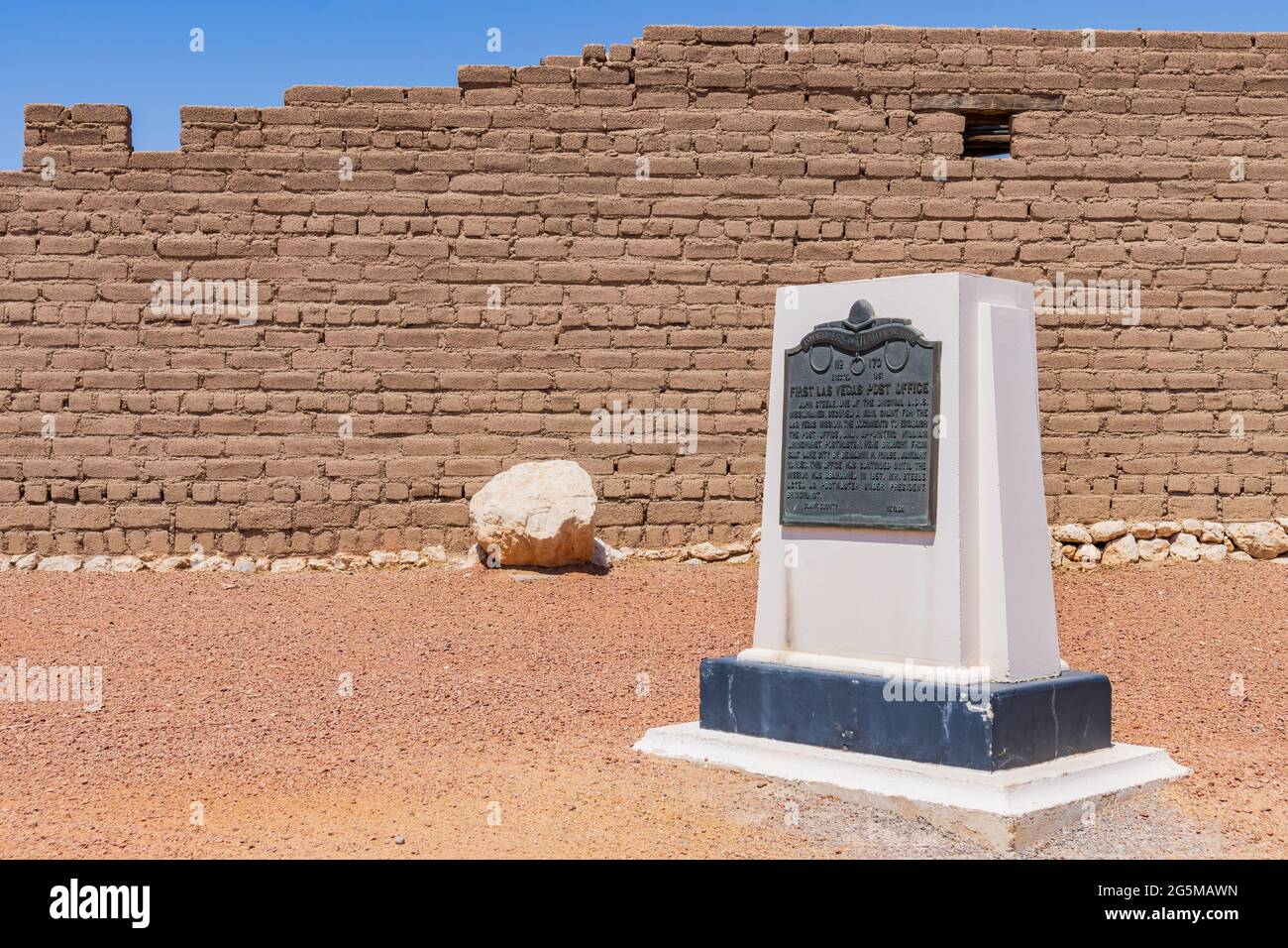 Las Vegas, JUN 4, 2021 - Sunny view of the Old Las Vegas Mormon Fort ...