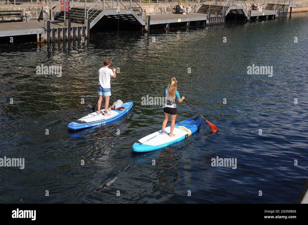 Copenhagen, Denmark. 27 June 2021,On un shine hot summer day people ...