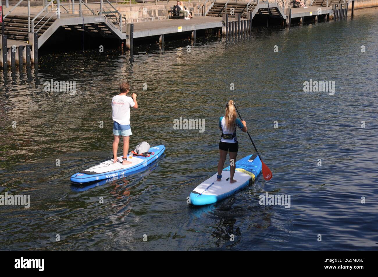 Copenhagen, Denmark. 27 June 2021,On un shine hot summer day people ...