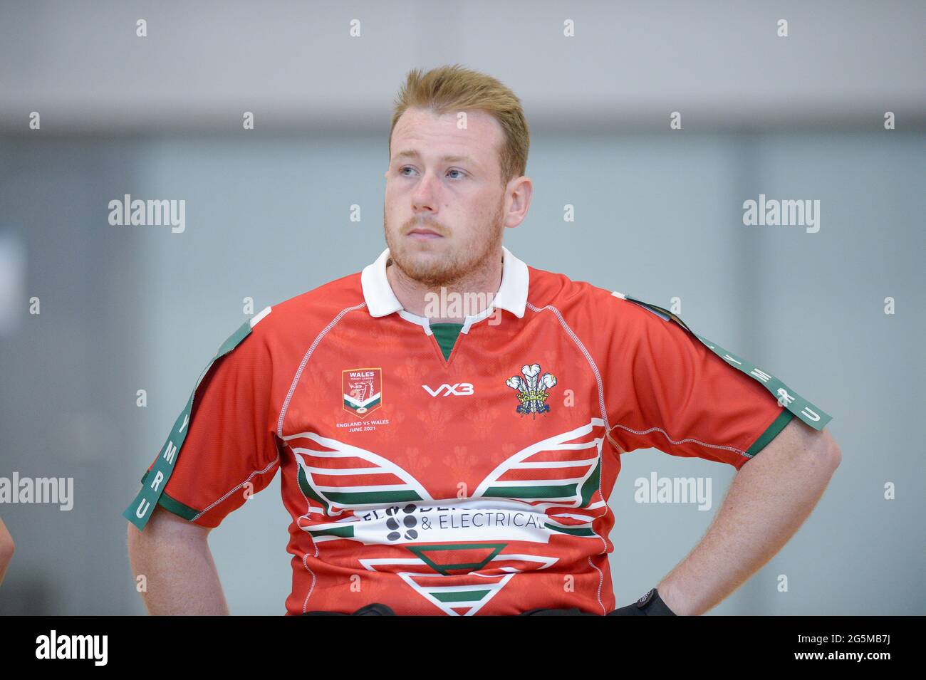 Sheffield, England - 26 June 2021 - Andrew Higgins of Wales during the ...