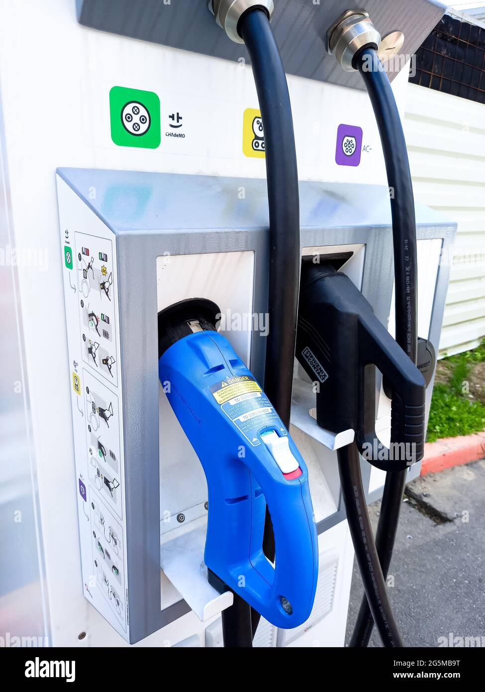 Electric car charging point, electrical car charging station in ...