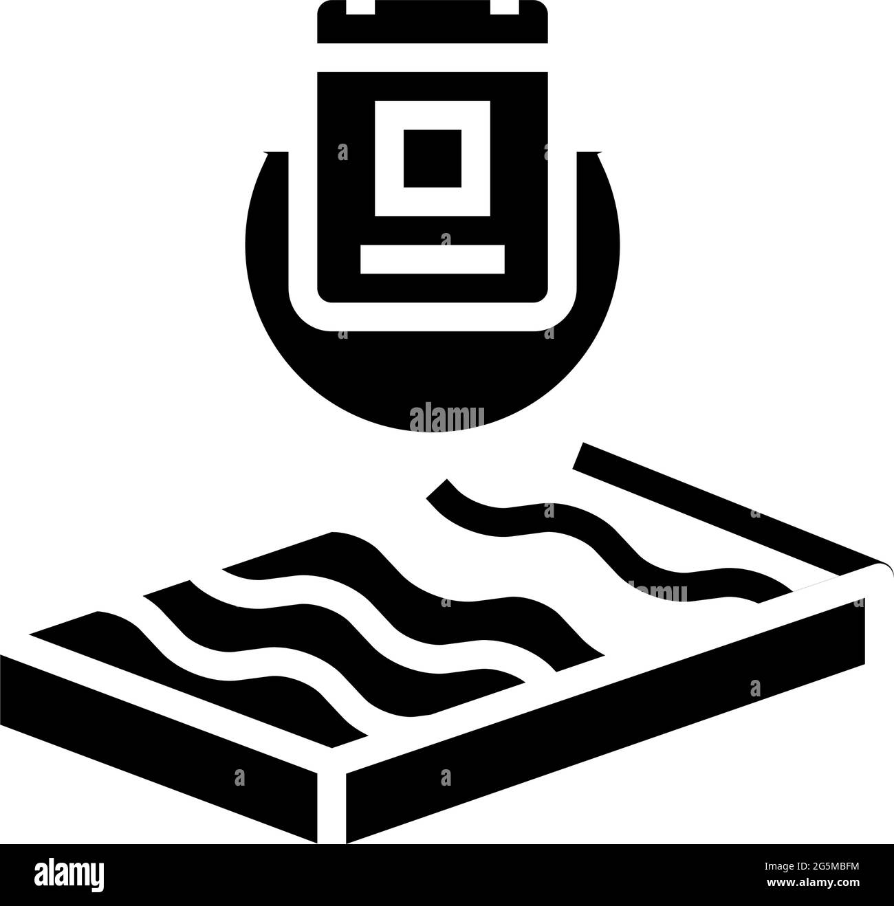 durability mineral wool glyph icon vector illustration Stock Vector ...