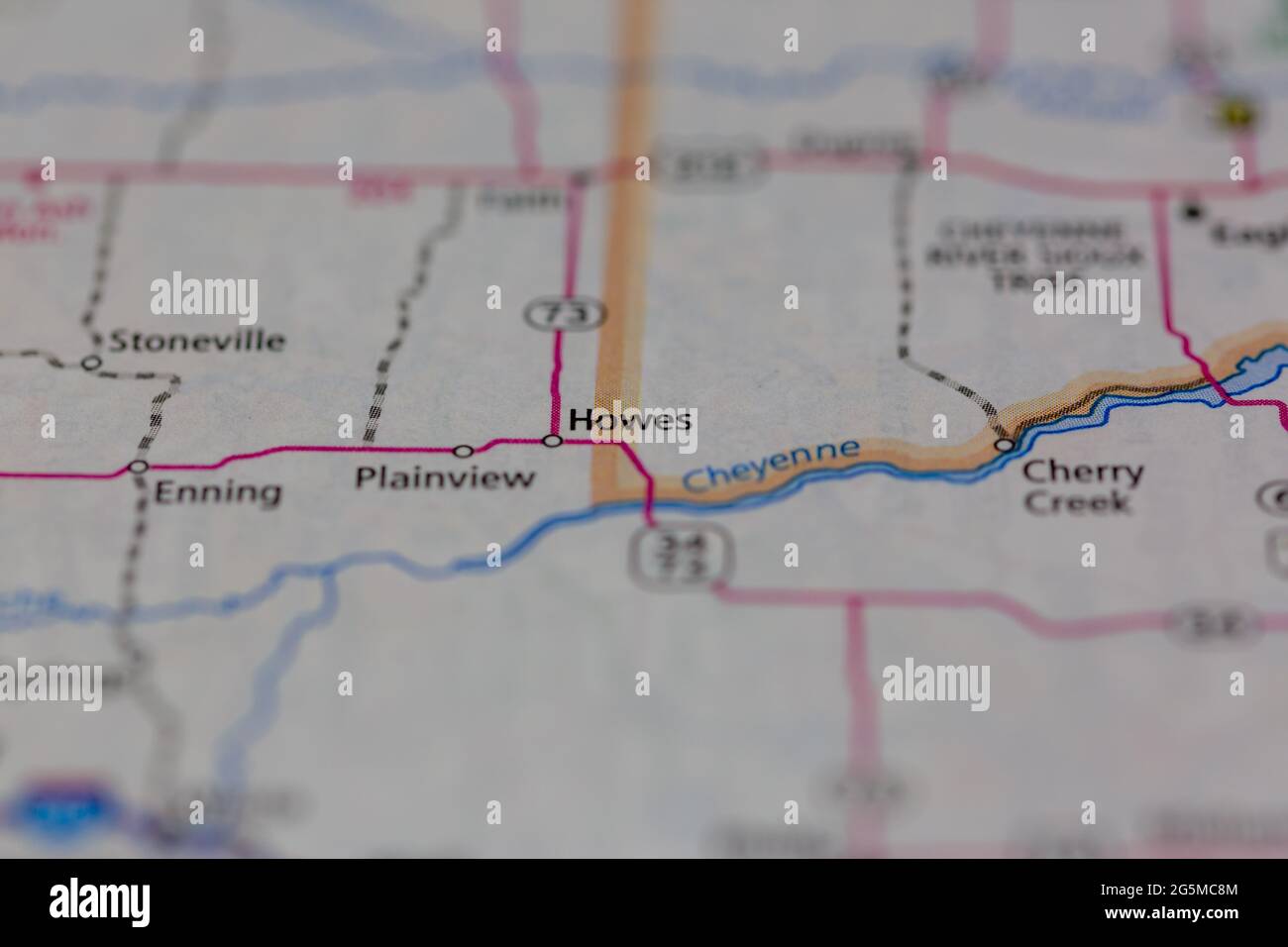 Map of howes south dakota hi-res stock photography and images - Alamy