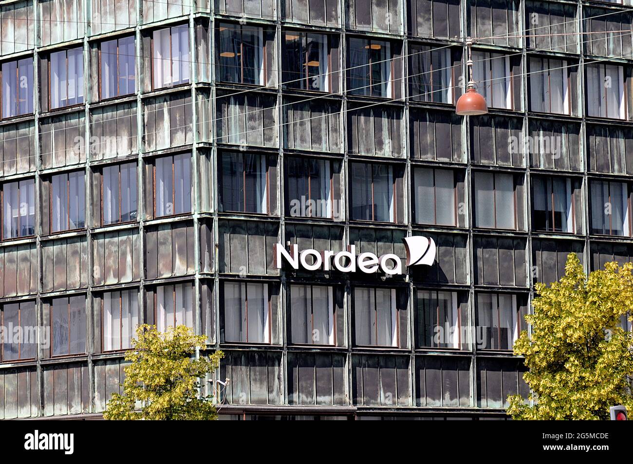 Copenhagen /Denmark./ 20 June 2019/ .Nordea bank head office branch on ...