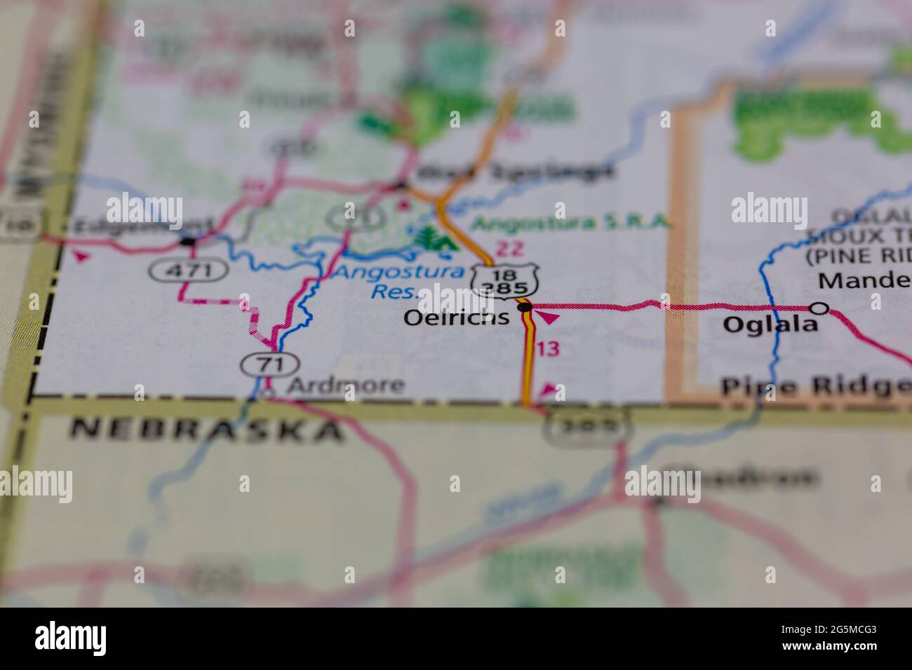Oelrichs south dakota map hi-res stock photography and images - Alamy