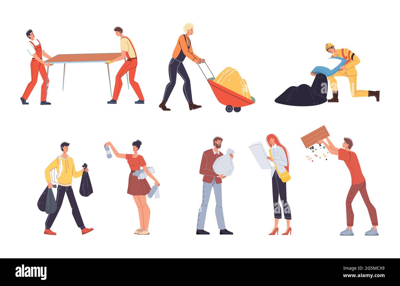 Industrial workers cartoon hi-res stock photography and images - Alamy