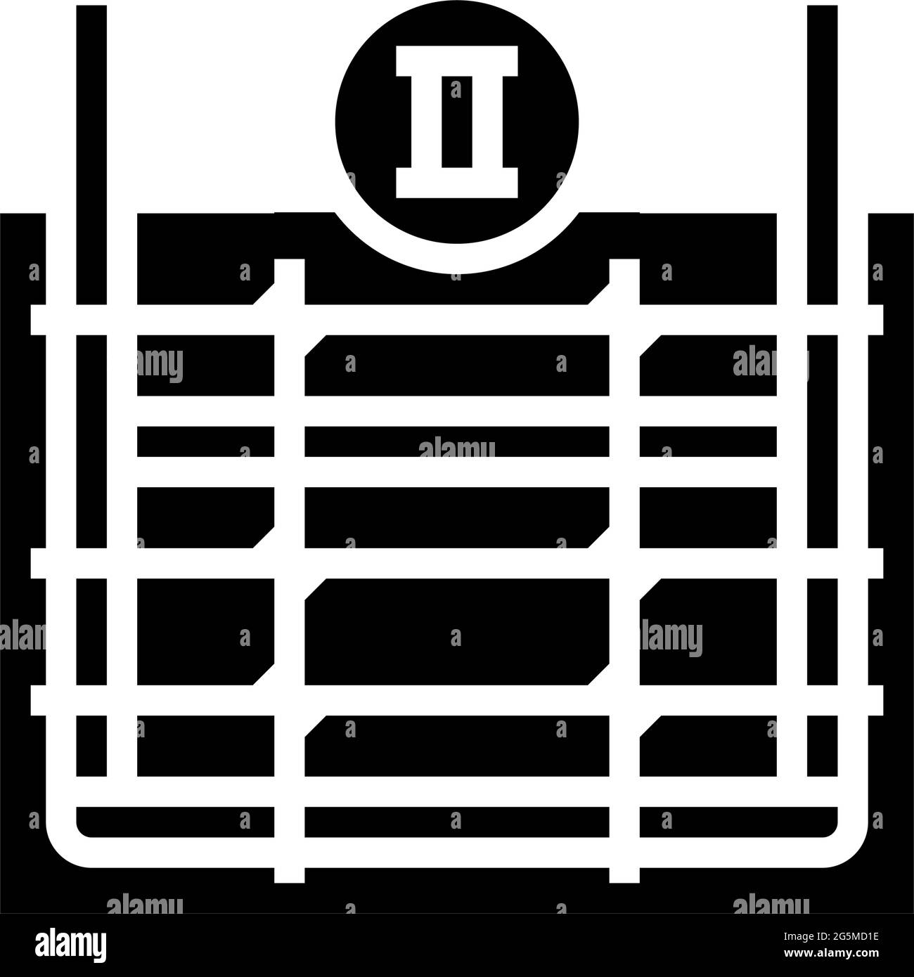 secondary reinforcement glyph icon vector illustration Stock Vector ...