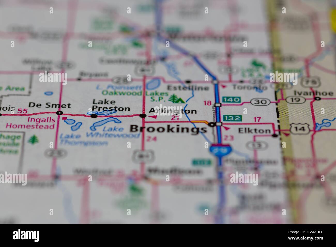 Map of arlington south dakota hi-res stock photography and images - Alamy