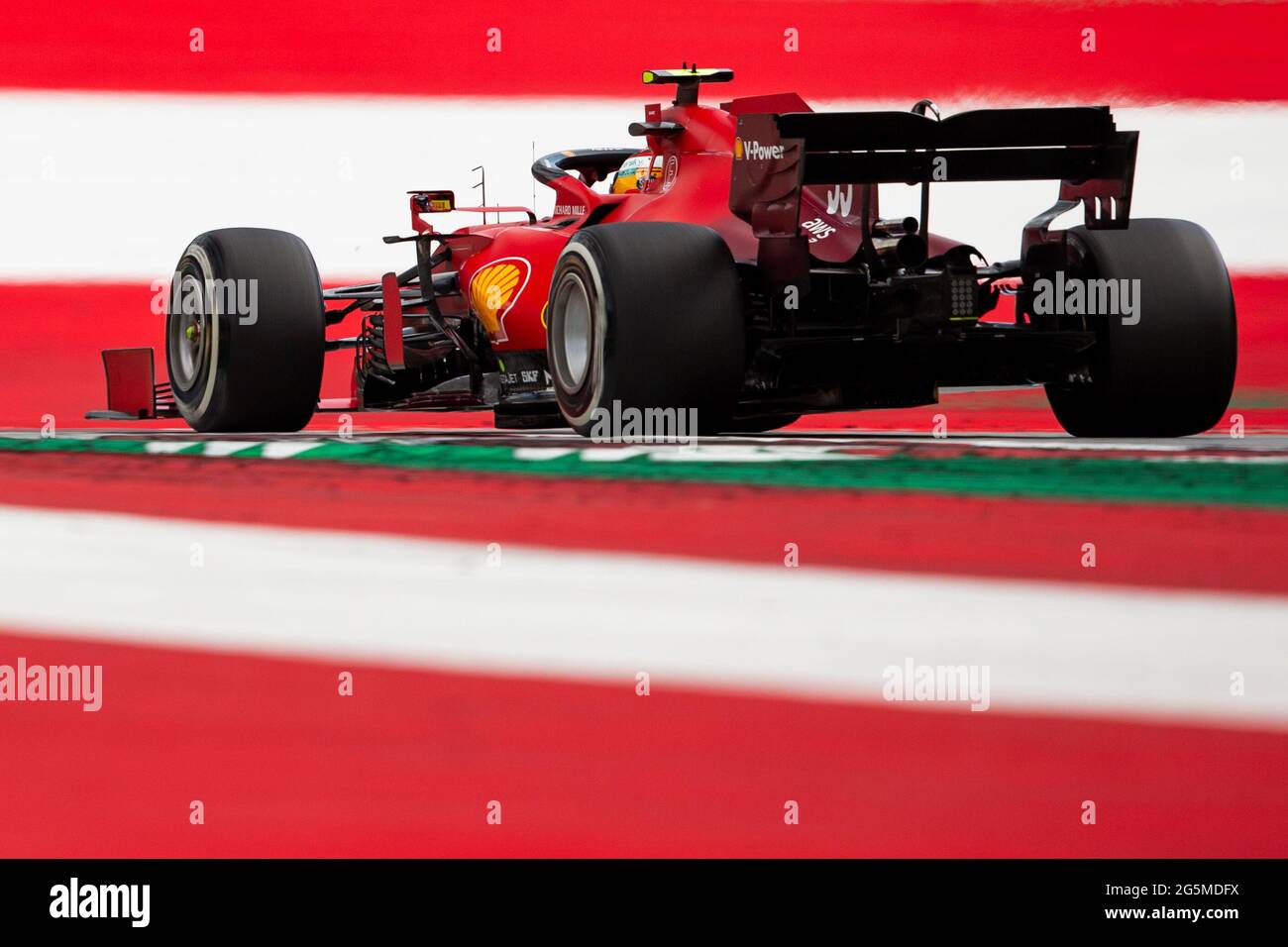 55 SAINZ Carlos (spa), Scuderia Ferrari SF21, action during the Formula 1 Grosser Preis Der ...