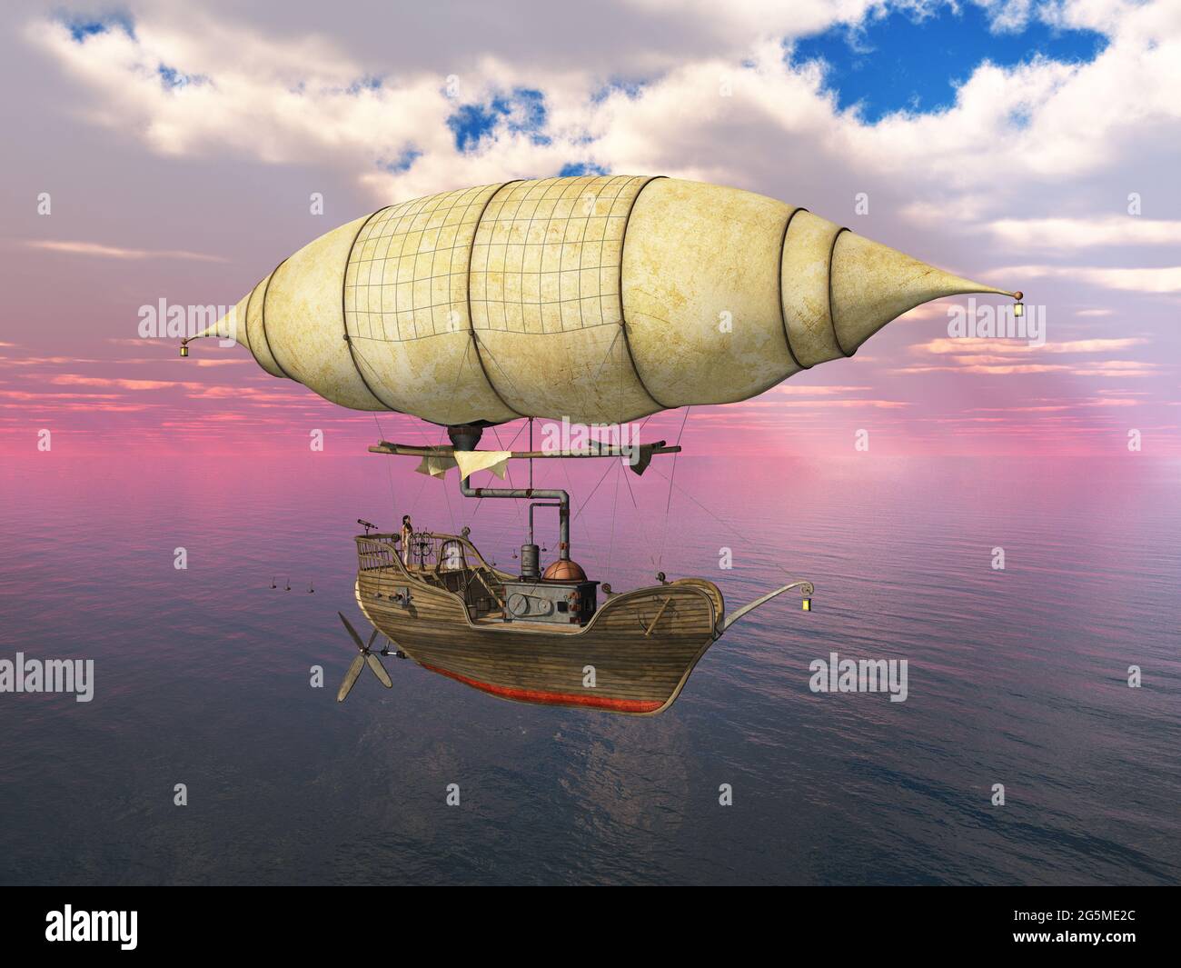 Fantasy airship hi-res stock photography and images - Alamy
