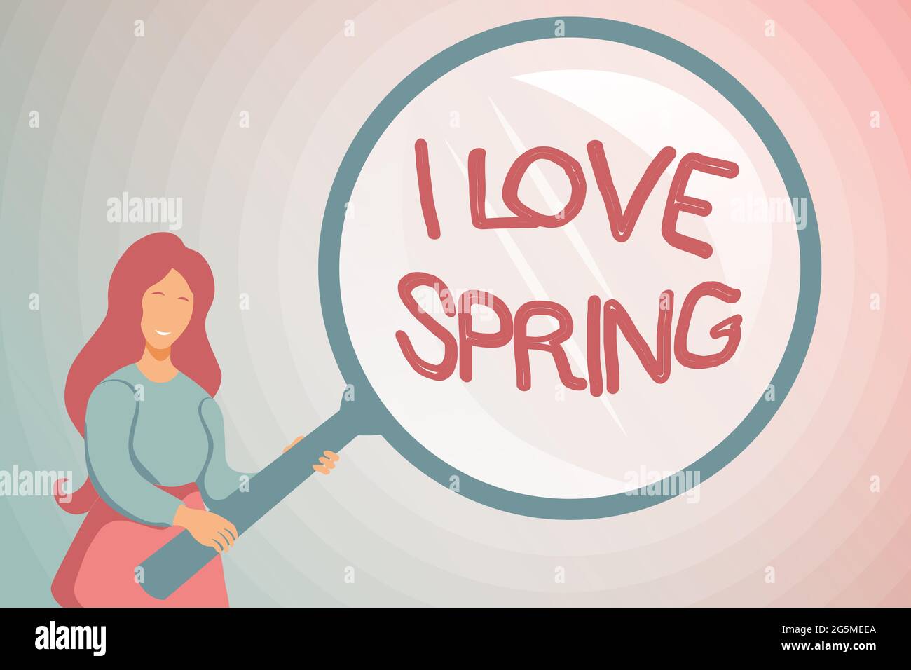 Sign displaying I Love Spring. Conceptual photo telling why having a ...