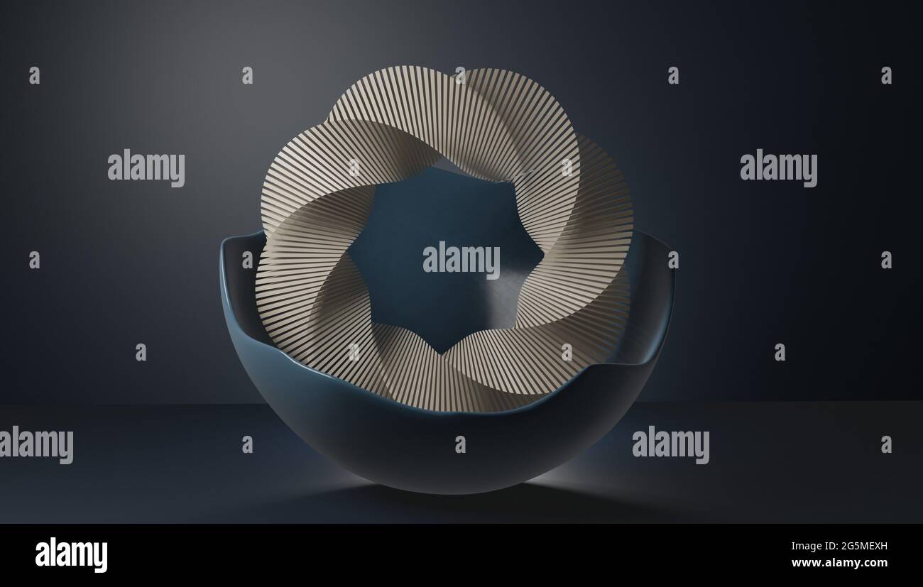3d render of an abstract surreal circle with calming colors - great for ...