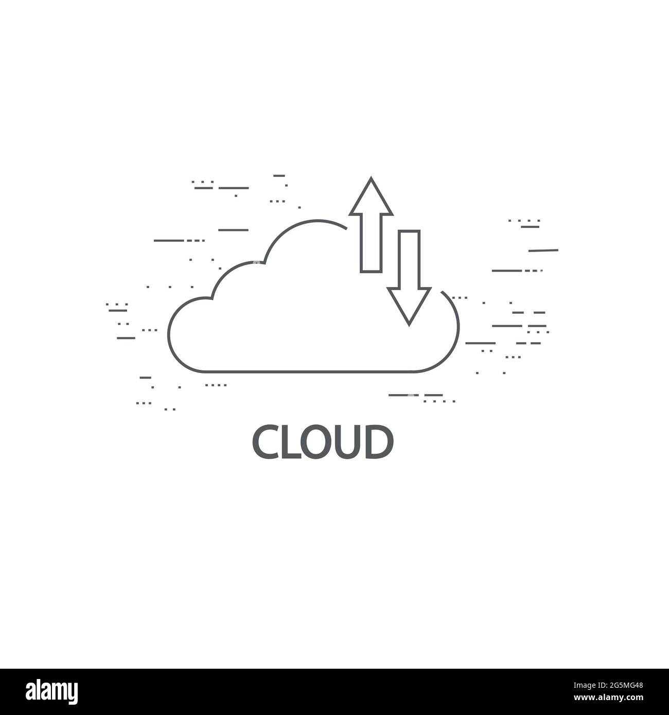 Cloud computing thin flat design Stock Vector Image & Art - Alamy Cloud computing thin flat design Stock Vector Image & Art - Alamy