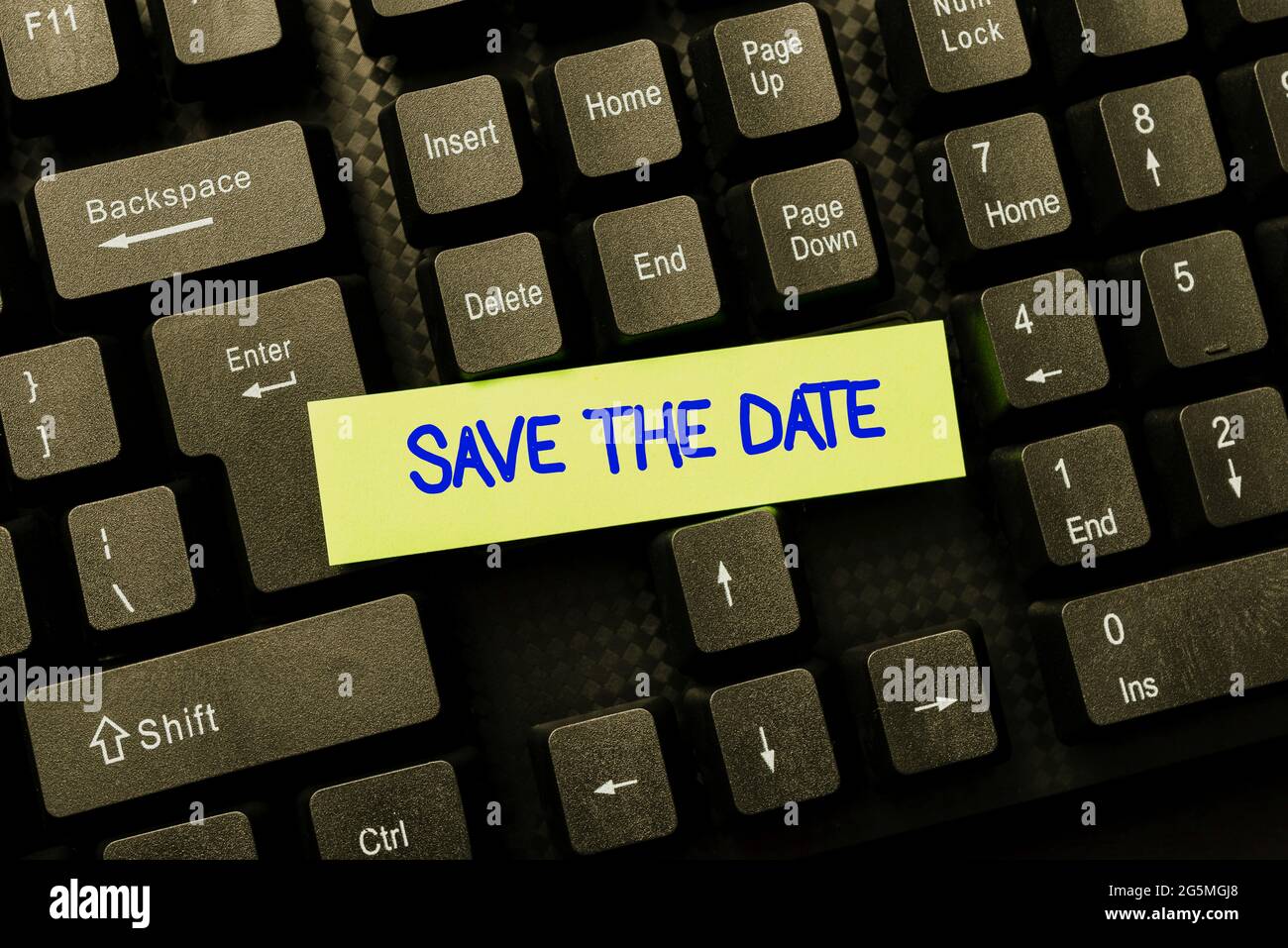 Conceptual caption Save The Date. Business approach Organizing events ...