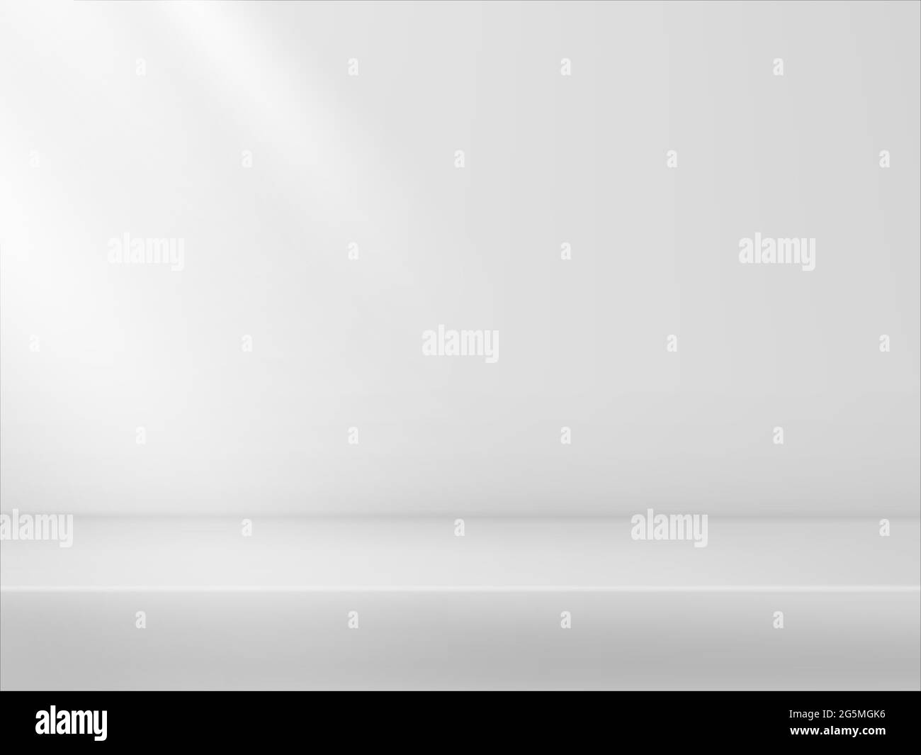 Abstract studio product showcase background. White studio backdrop ...