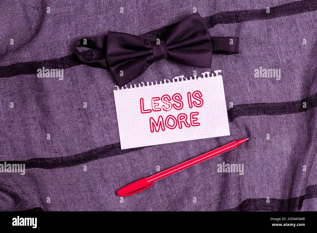 Conceptual caption Less Is More. Internet Concept used to express a ...