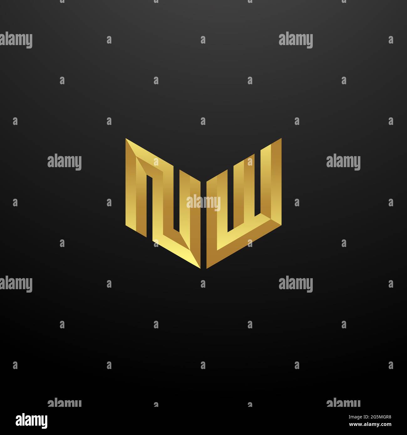Nw minimal logo design hi-res stock photography and images - Alamy
