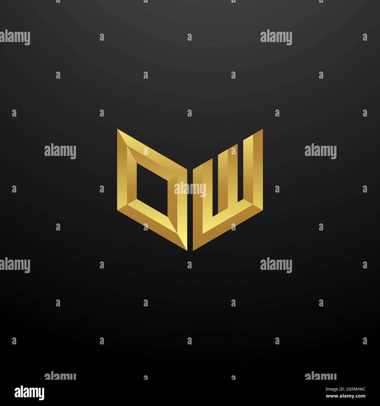 Ow initials logo hi-res stock photography and images - Alamy