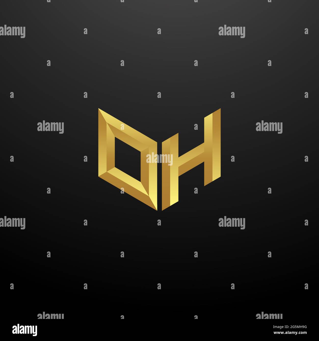 Oh letter logo hi-res stock photography and images - Alamy