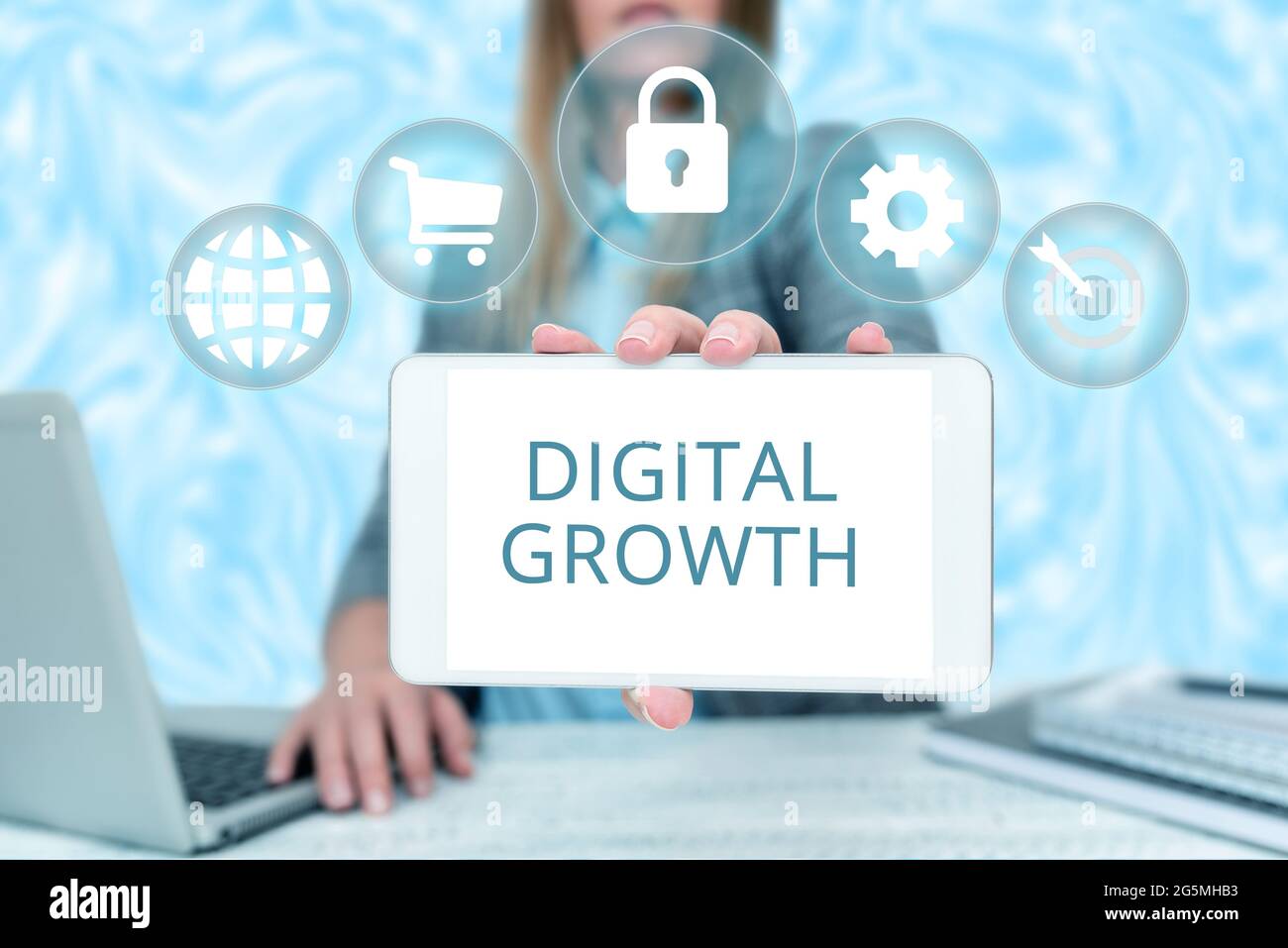 Inspiration showing sign Digital Growth. Business showcase early stages ...