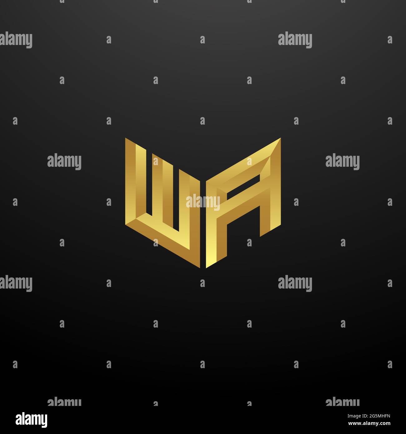 Initials wa Stock Vector Images - Alamy