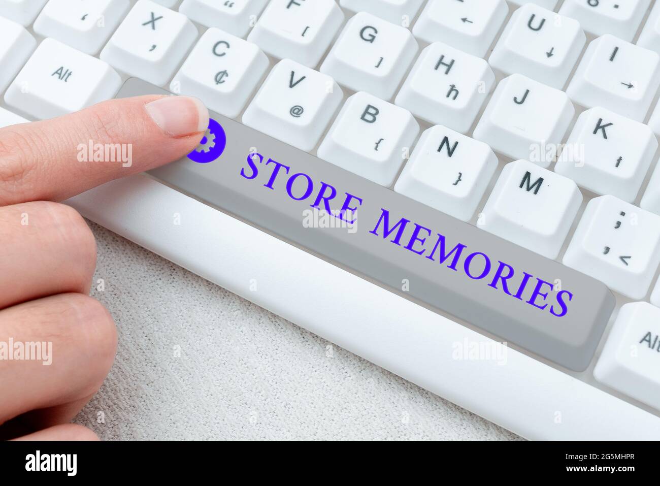 Text Sign Showing Store Memories Business Overview A Process Of