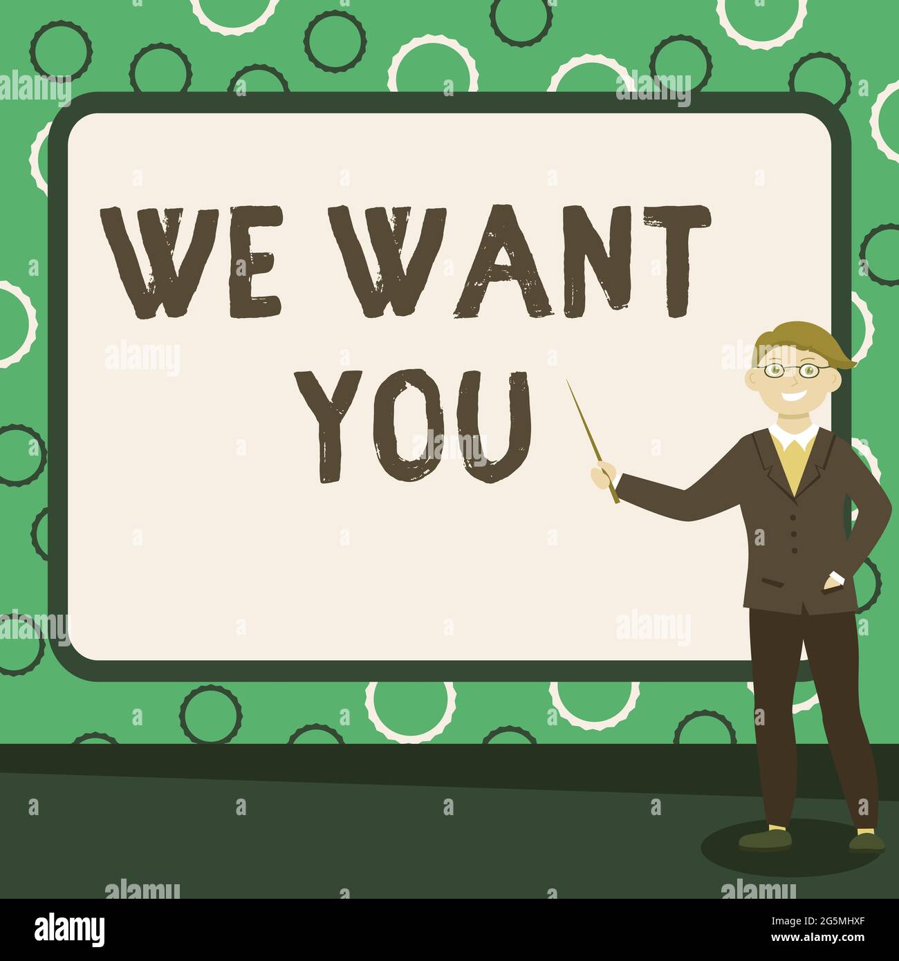 Text showing inspiration We Want You. Conceptual photo having a desire ...
