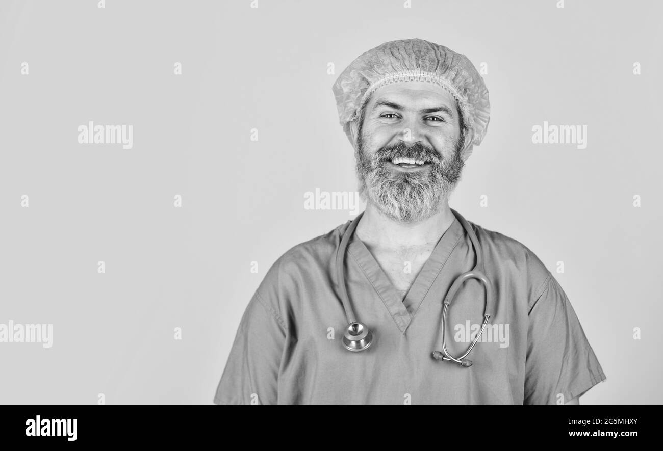 nurse laboratory assistant. confident doctor with stethoscope. Health ...