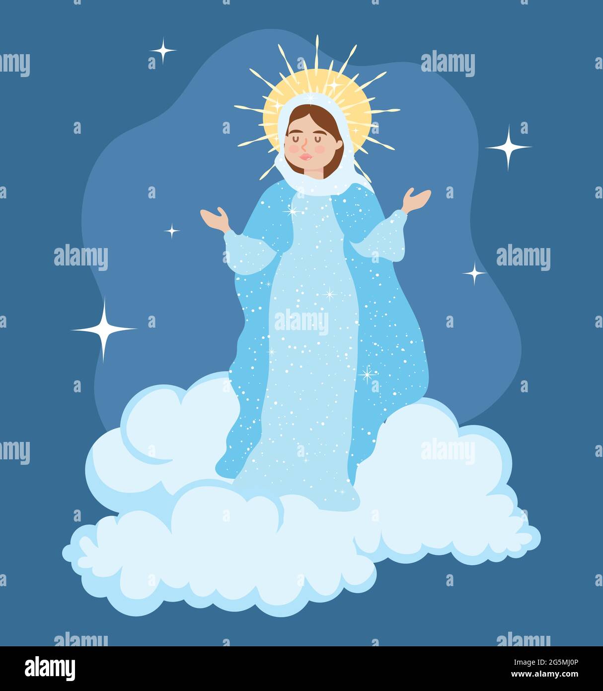 Assumption mary Stock Vector Images - Alamy