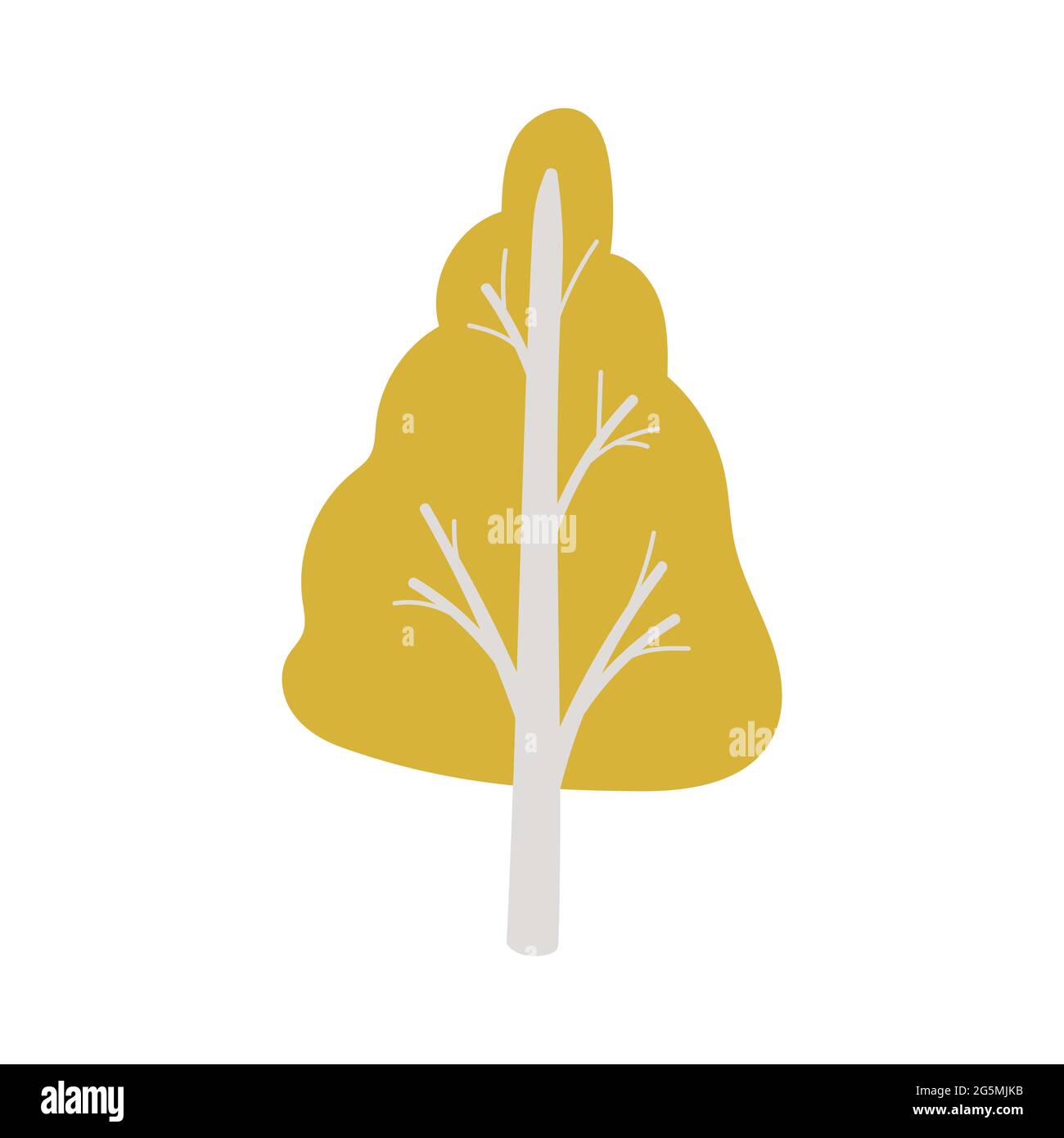 big autumn tree with yellow leaves. vector Stock Vector Image & Art - Alamy