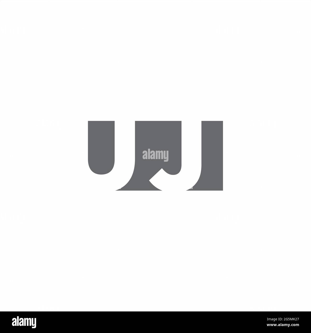Letter uj logo Cut Out Stock Images & Pictures - Alamy