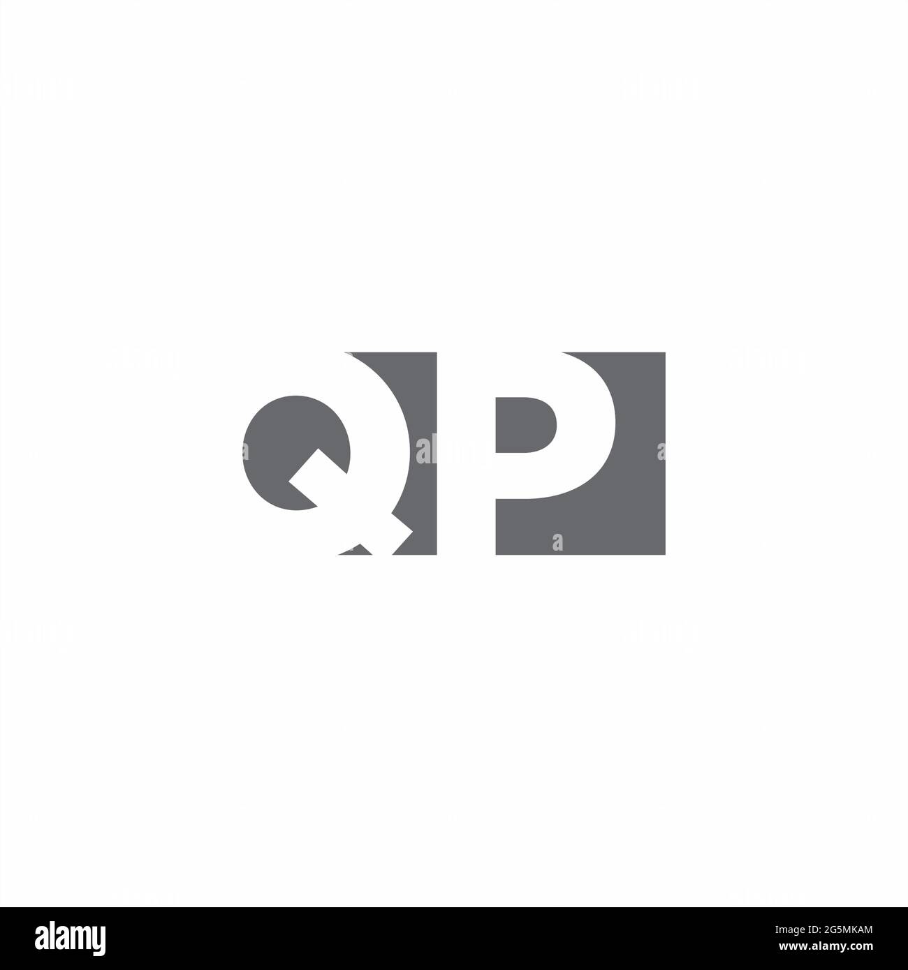 Qp monogram Stock Vector Images - Alamy