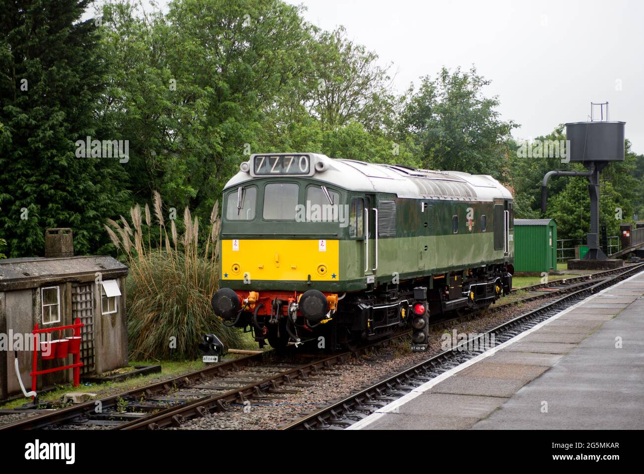 Class 25 Diesel Locomotive D7612 on the Watercress Line, Mid Hants ...