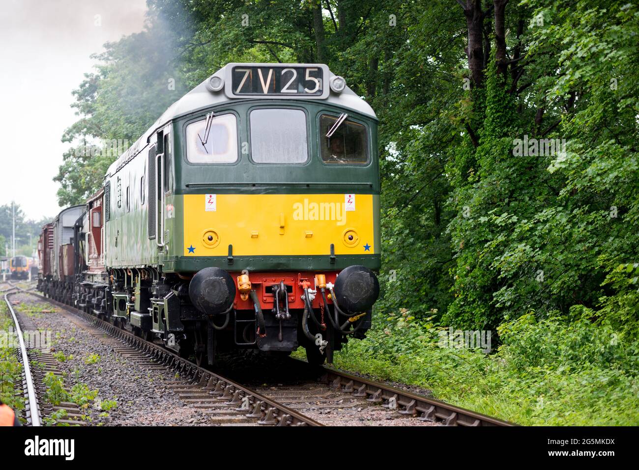 Class 25 Diesel Locomotive D7612 on the Watercress Line, Mid Hants ...
