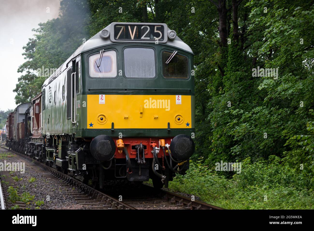 Class 25 Diesel Locomotive D7612 on the Watercress Line, Mid Hants ...