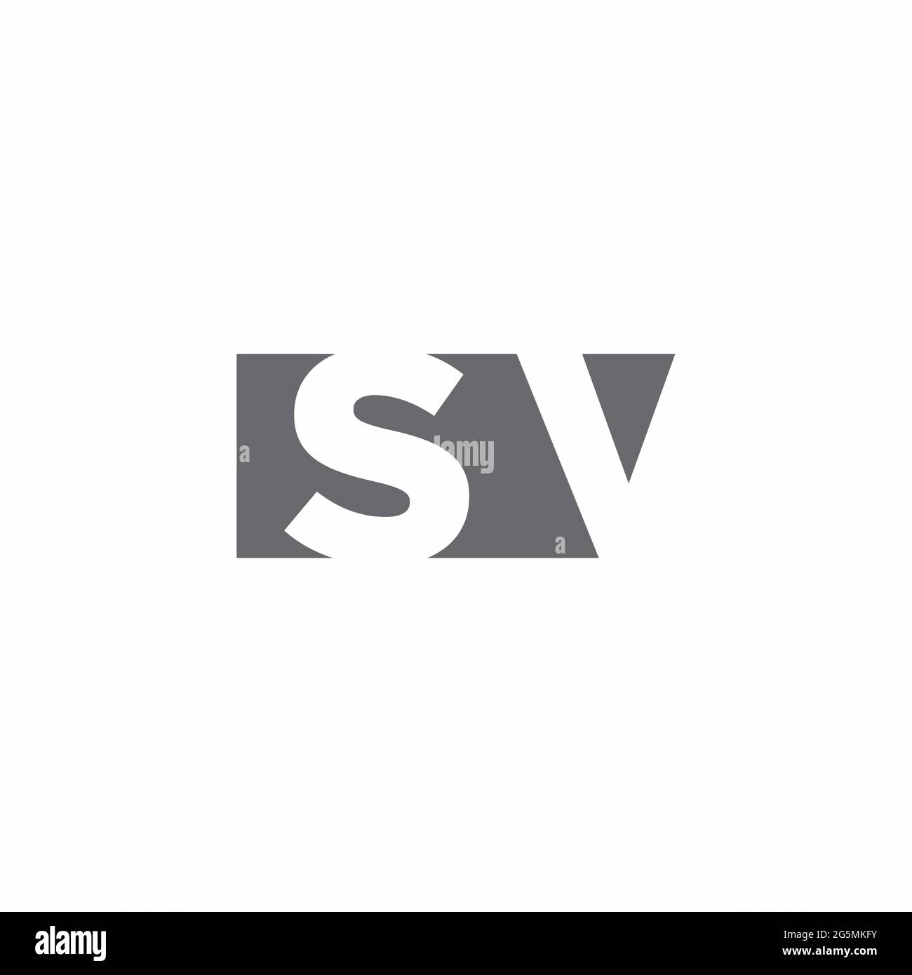 Sv initials logo hi-res stock photography and images - Alamy
