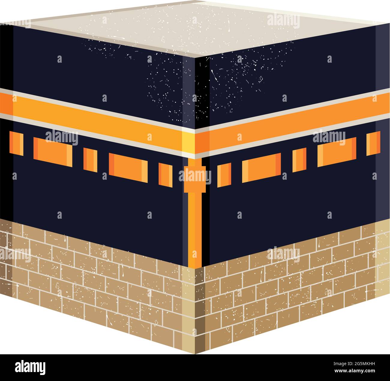 Kaaba mecca icon on background Stock Vector Image & Art - Alamy