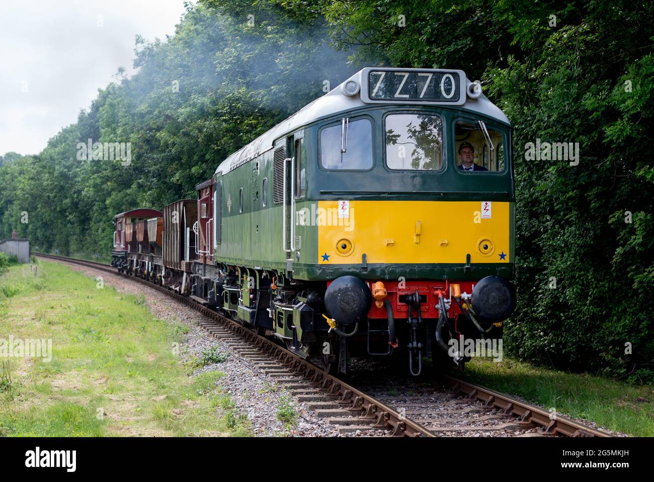 Class 25 Diesel Locomotive D7612 on the Watercress Line, Mid Hants ...