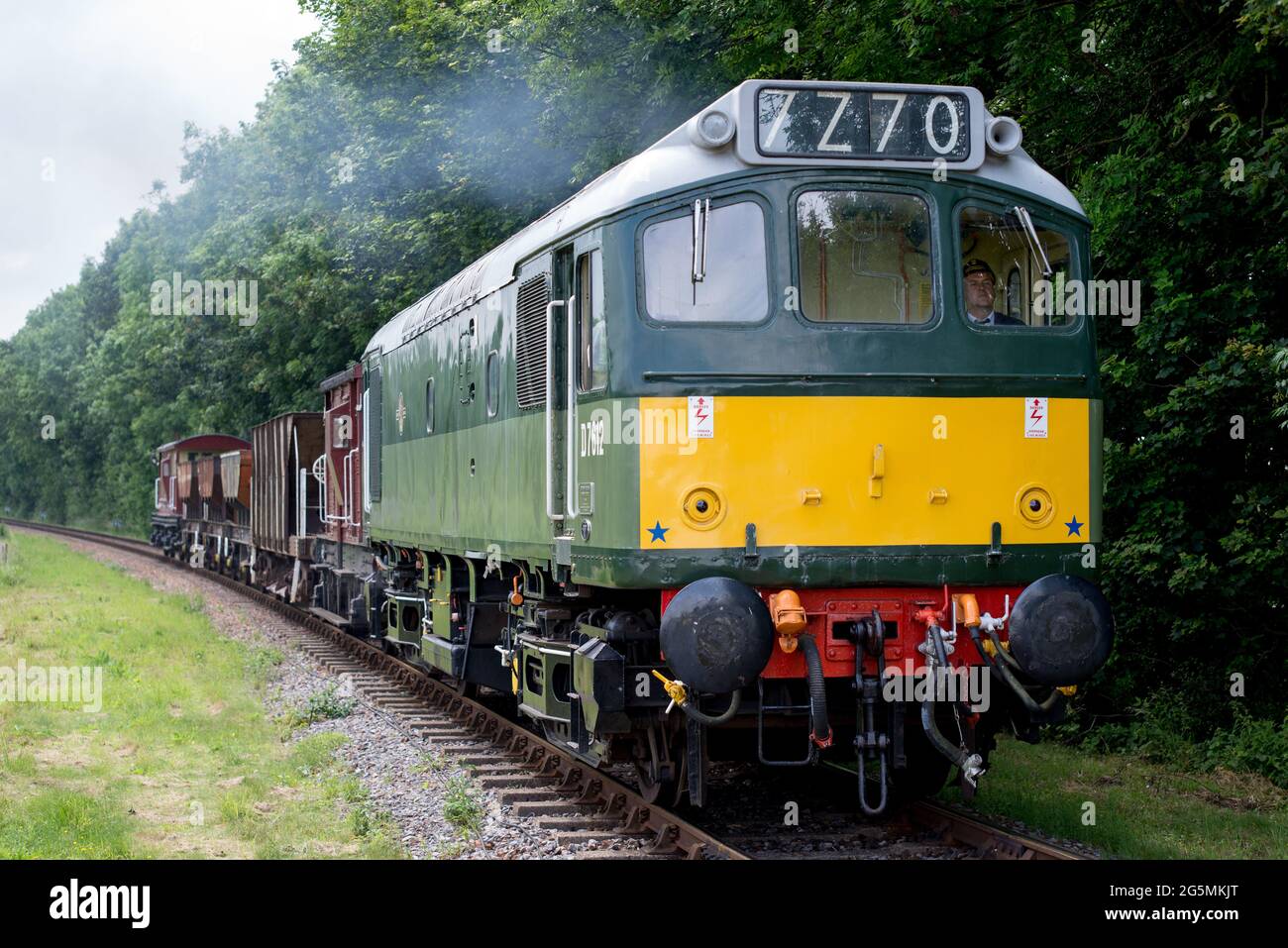Class 25 Diesel Locomotive D7612 on the Watercress Line, Mid Hants ...