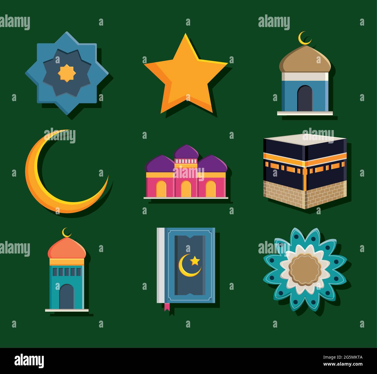 islamic symbols icon collection design Stock Vector Image & Art - Alamy