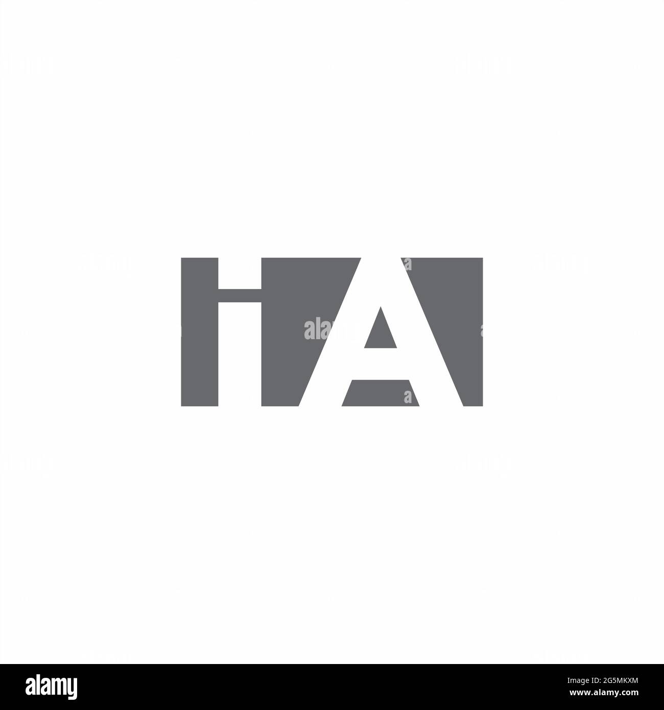 IA Logo monogram with negative space style design template isolated on ...